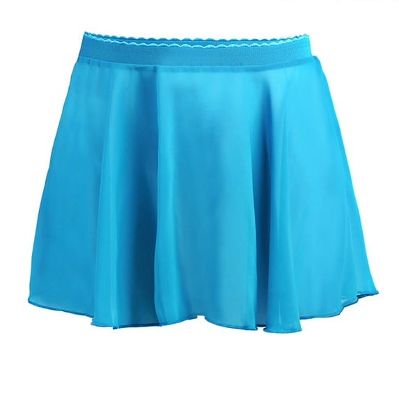 Ballet Skirt for Girls Pull On Dance Wrap Chiffon Skirts Elastic Solid ...
