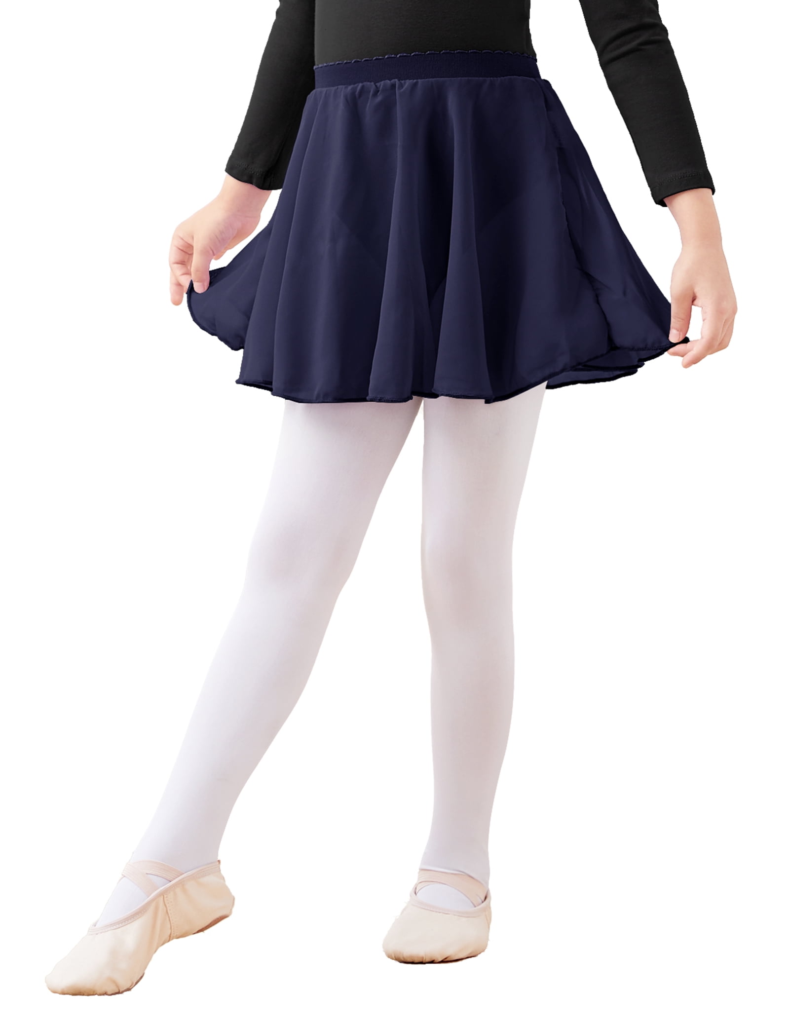 Ballet Skirts for Girl Kids Basic Chiffon Mini Dance Skirt - Walmart.com