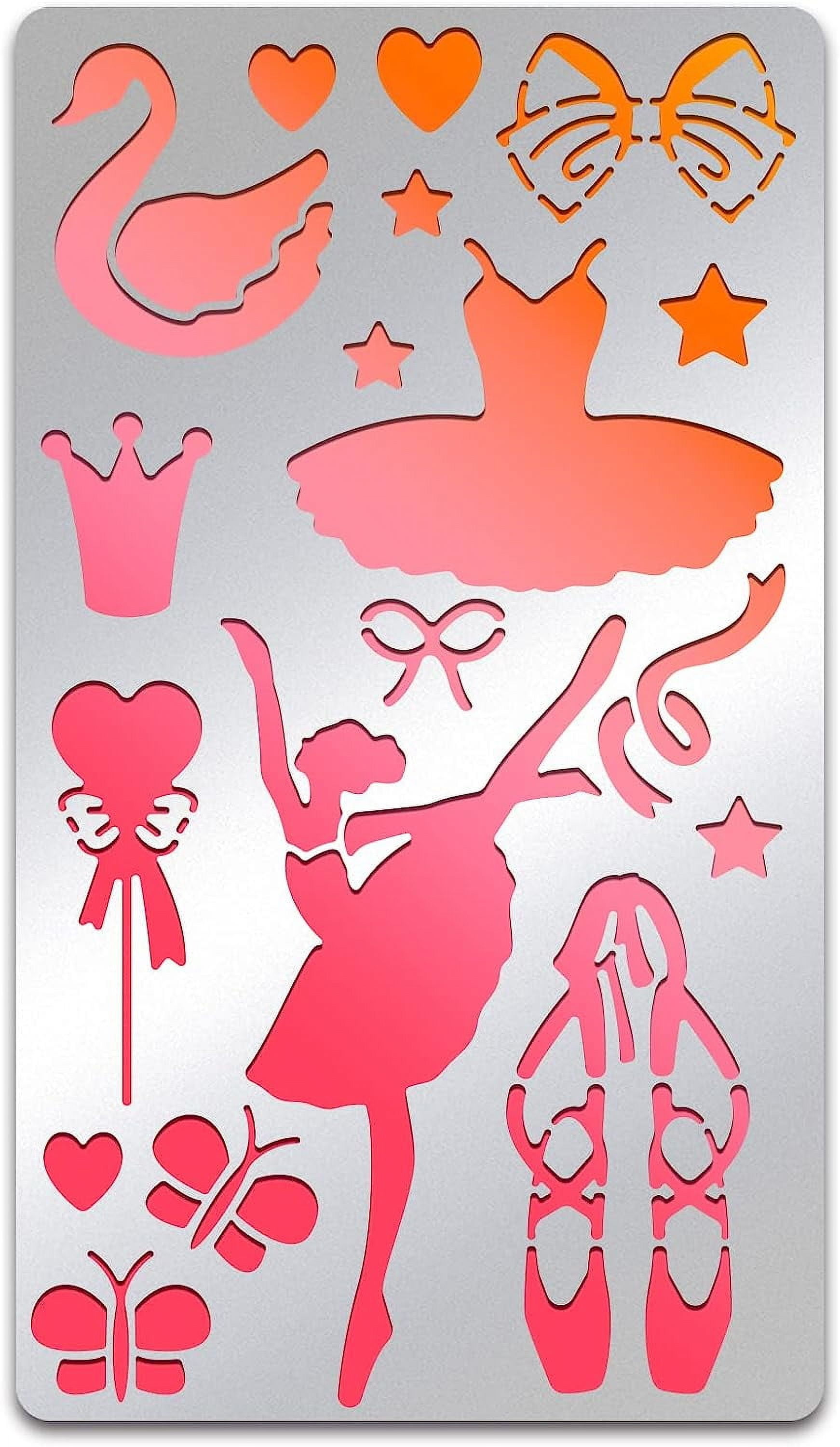 Ballet Stencils 7x4 Inch Ballet Dancers Ballerina Painting Drawing ...