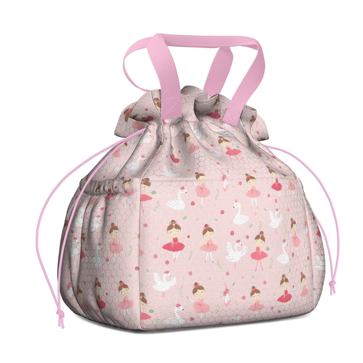 Ballet Swan Princess Pattern Drawstring Lunch Bag Women - Drawstring Lunch Bag Insulated for ...