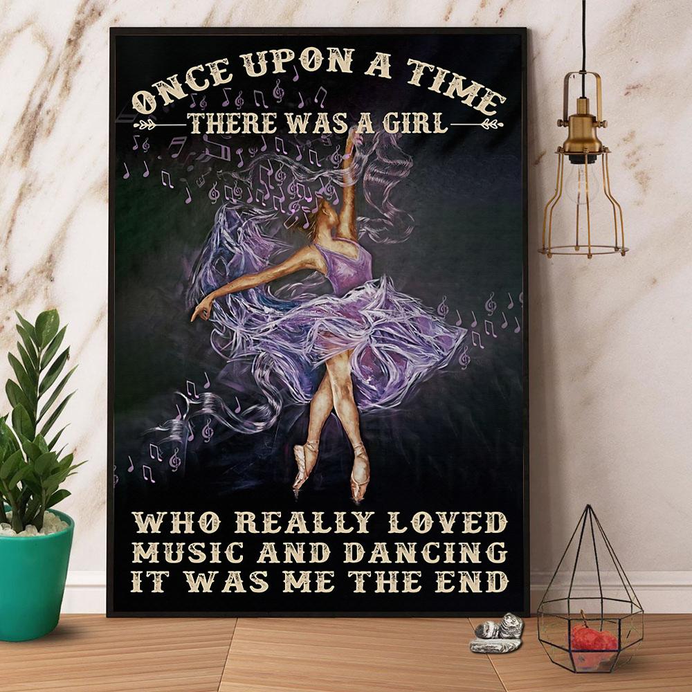 Ballet There Was A Girl Loved Music And Dancing Paper Poster No Frame Matte Wall Art Decor 11 x ...
