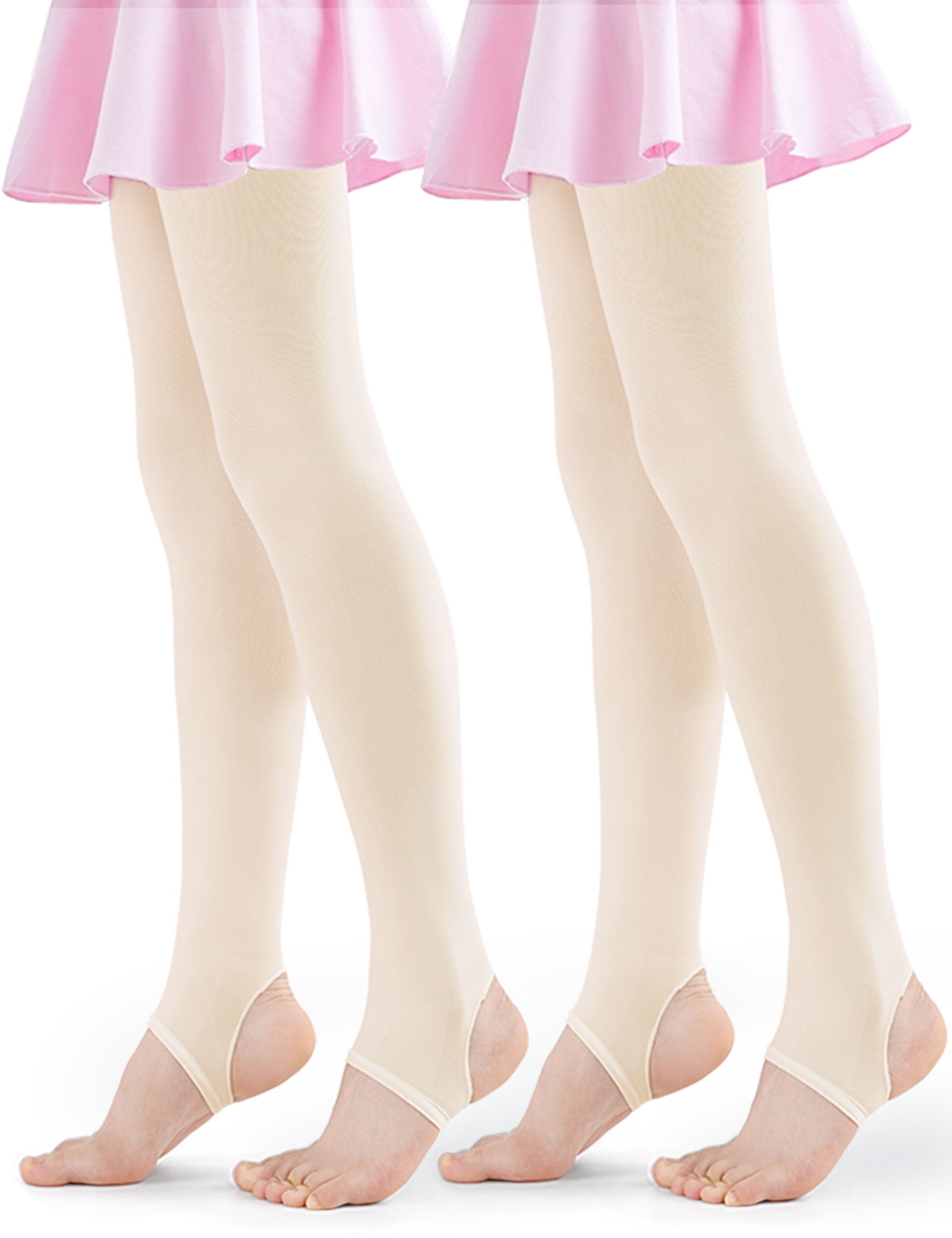 Ballet Tights For Toddler Girls Beige Dance Stockings 2 Pairs - Walmart.com