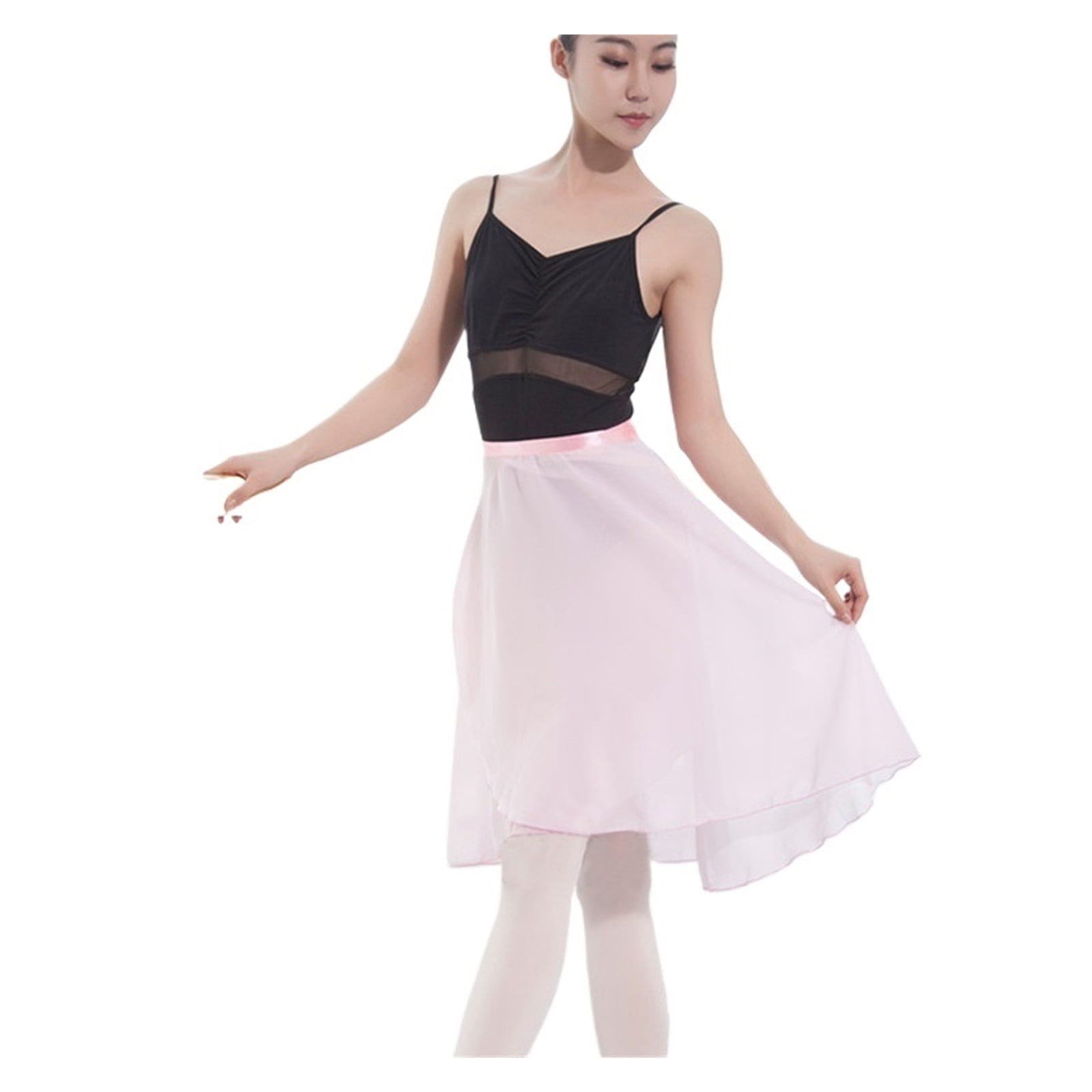 Ballet Tutu Skirt Chiffon Ballet Skirts Women Lyrical Up Ballet Wrap ...