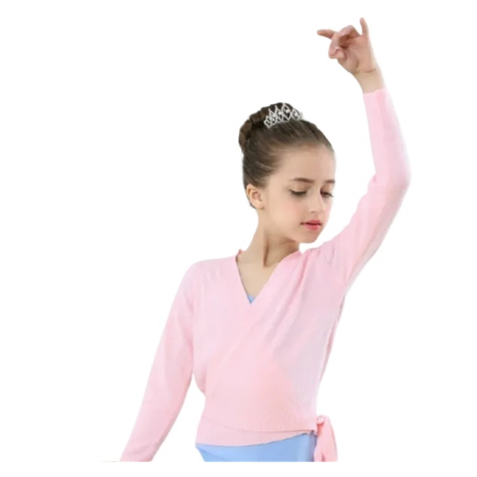 Ballet Wrap Top Girl Ballet Warm Up Kids Ballet Leotard Crop Top Dance ...