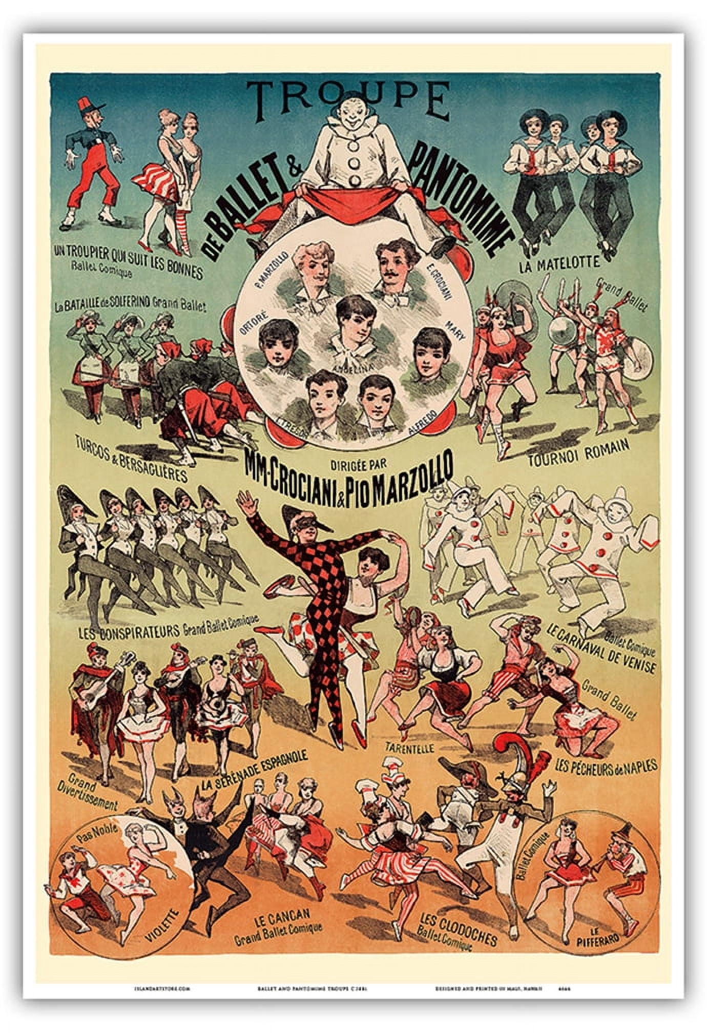 Ballet and Pantomime Troupe - Directed by M.M. Crociani and Pio ...