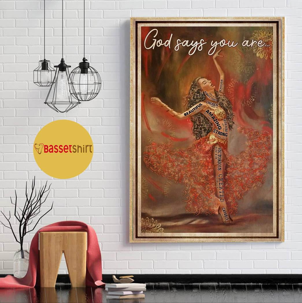 Ballet music dancing God says you are poster 16 x 24 Inch Poster ...