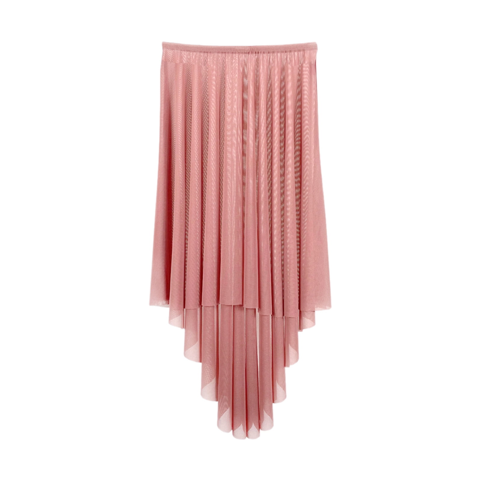 Ballets Wrap Skirt High Low Irregular Tulle Dance Skirts with Pull on ...