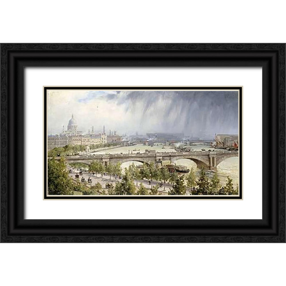 Ballin, Auguste 18x12 Black Ornate Wood Framed with Double Matting ...