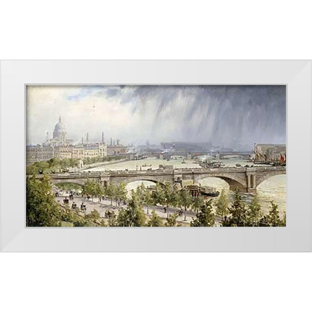 Ballin, Auguste 32x19 White Modern Wood Framed Museum Art Print Titled ...