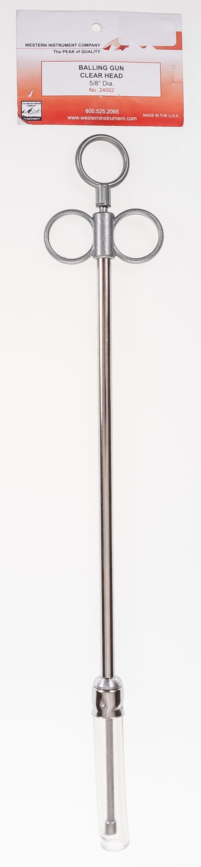 Balling Gun Clear Head 5/8" x 18" - Walmart Business Supplies