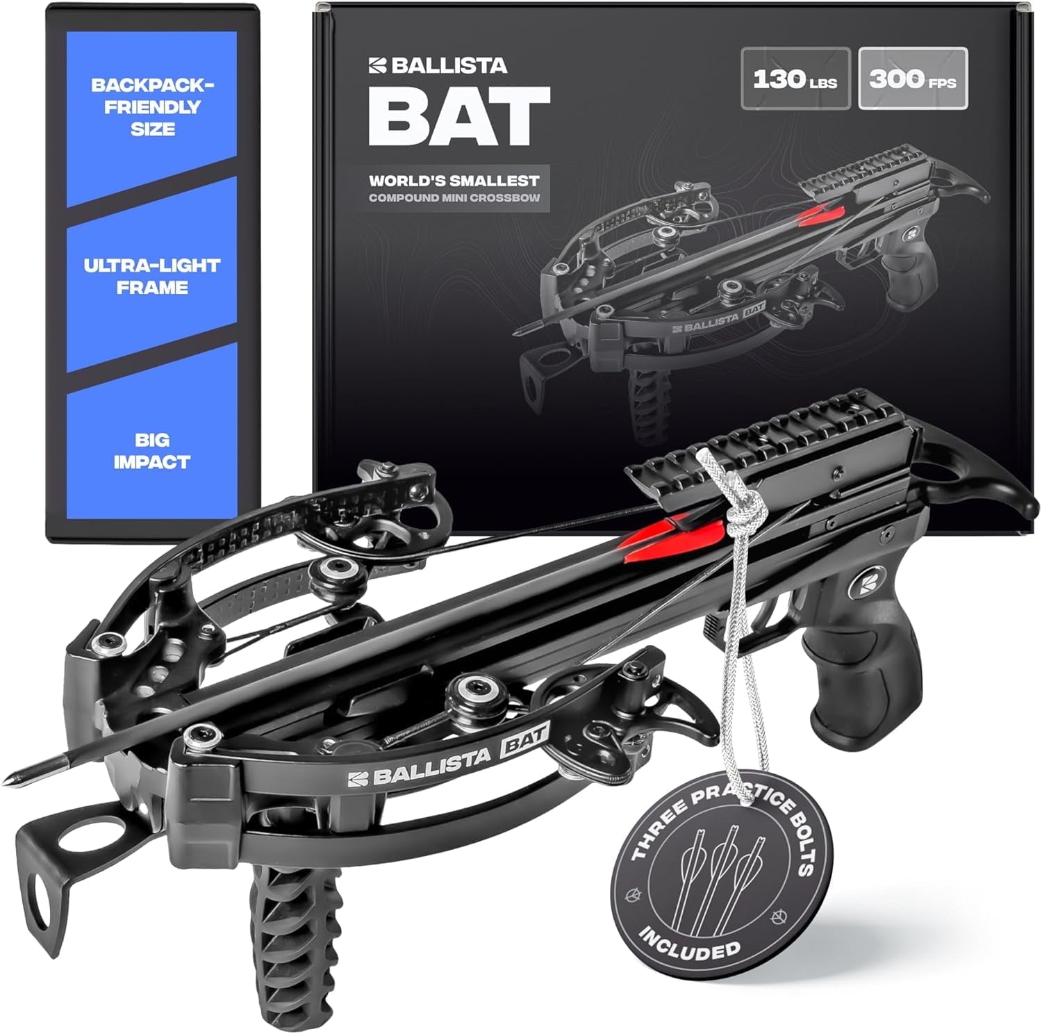 Ballista BAT Compound Mini Crossbow – 300 fps, 130 lbs Draw Weight - Walmart.com