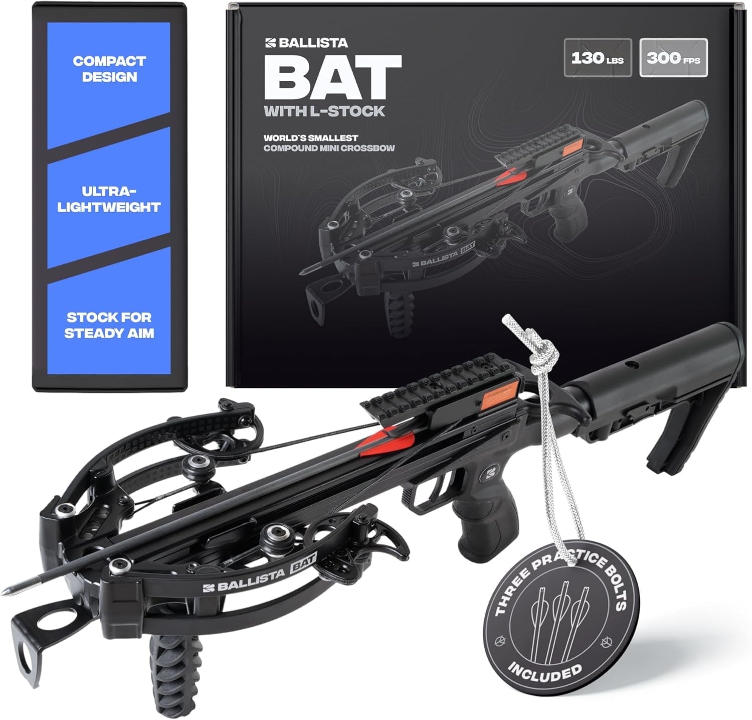 Ballista BAT L-Stock Compound Crossbow for Hunting, Fishing, Target ...