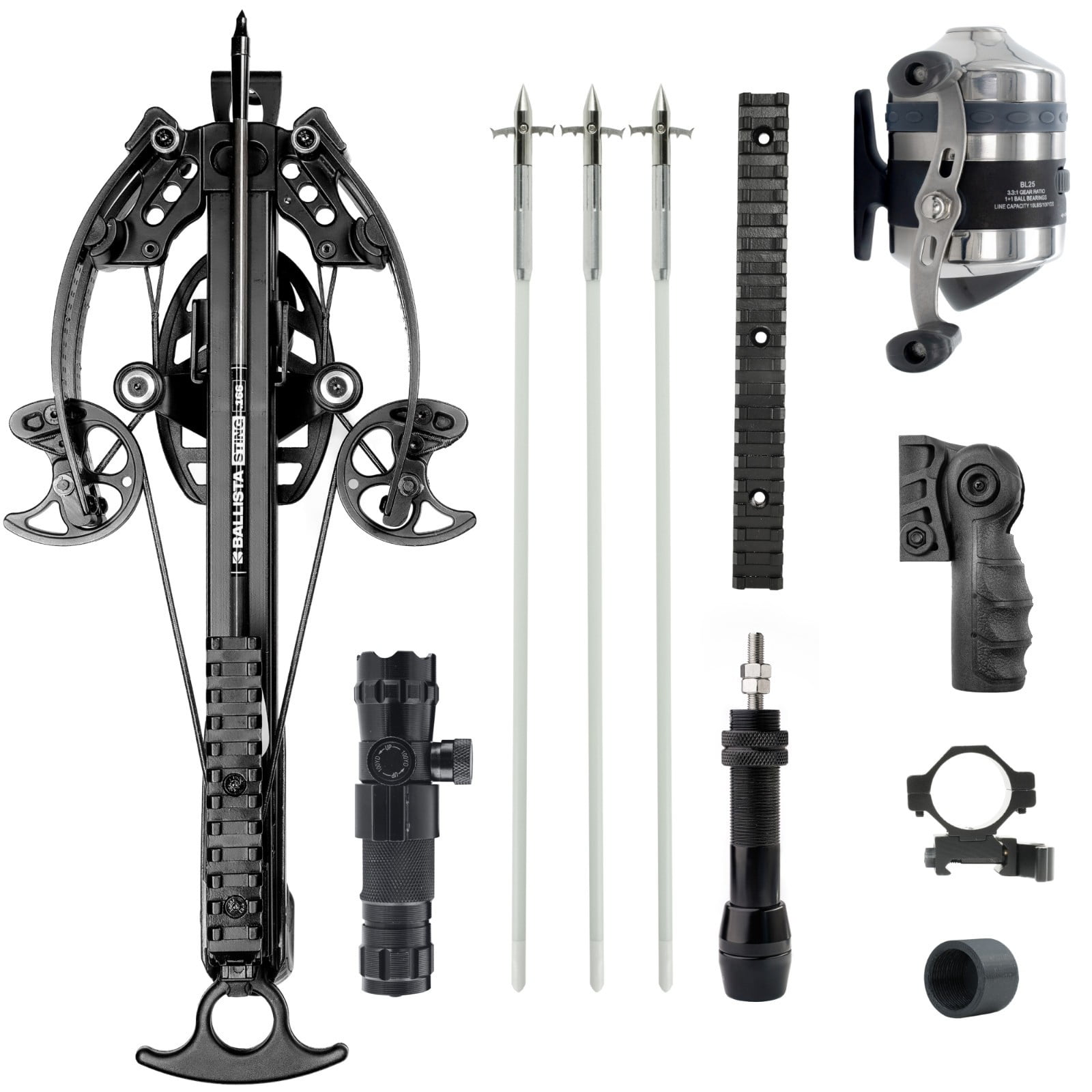 Ballista Bowfishing All-in Bundle: BAT Crossbow w/ BL25 Reel + Seat ...