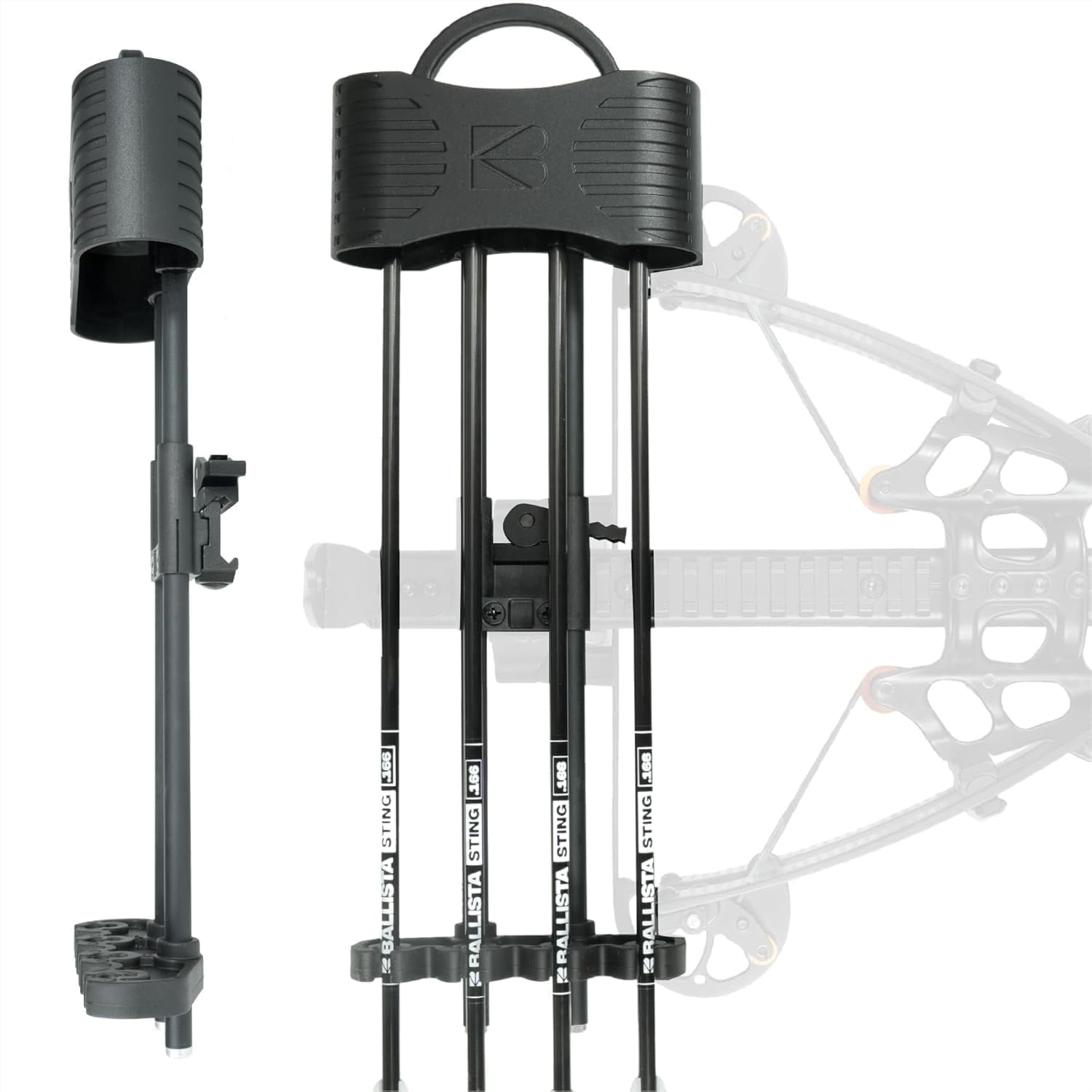 Ballista Crossbow Quiver – Fits 4 Arrows (5.5 mm-8.8mm) – Quick-Detach ...