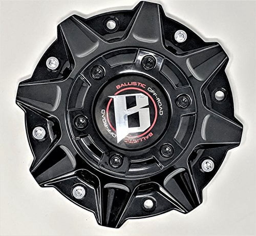 Ballistic Gloss Black Wheel Rim Center Cap LG1208-34 - Walmart.com