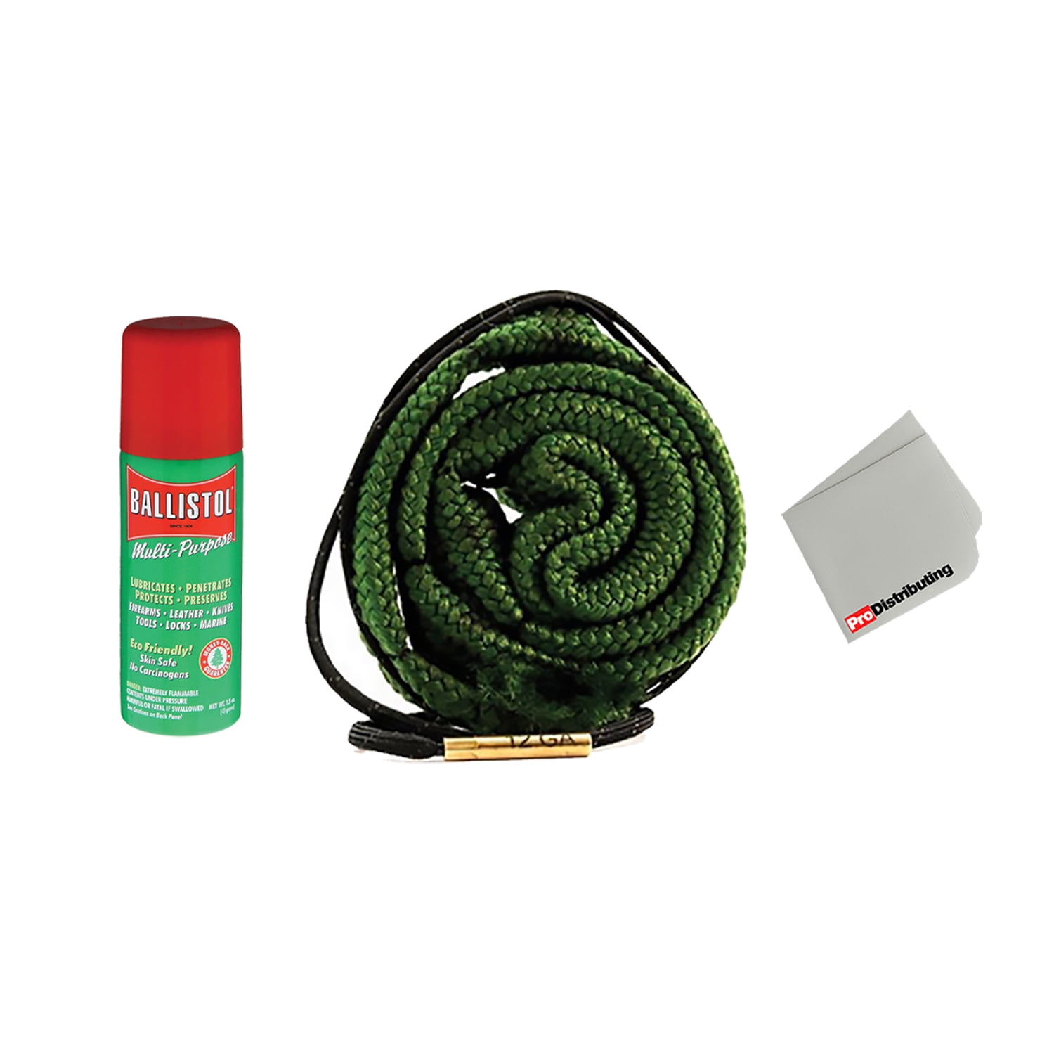 Ballistol FlexClean Gun Cleaning Cord Bundle with 1.5oz Oil Lubricant ...
