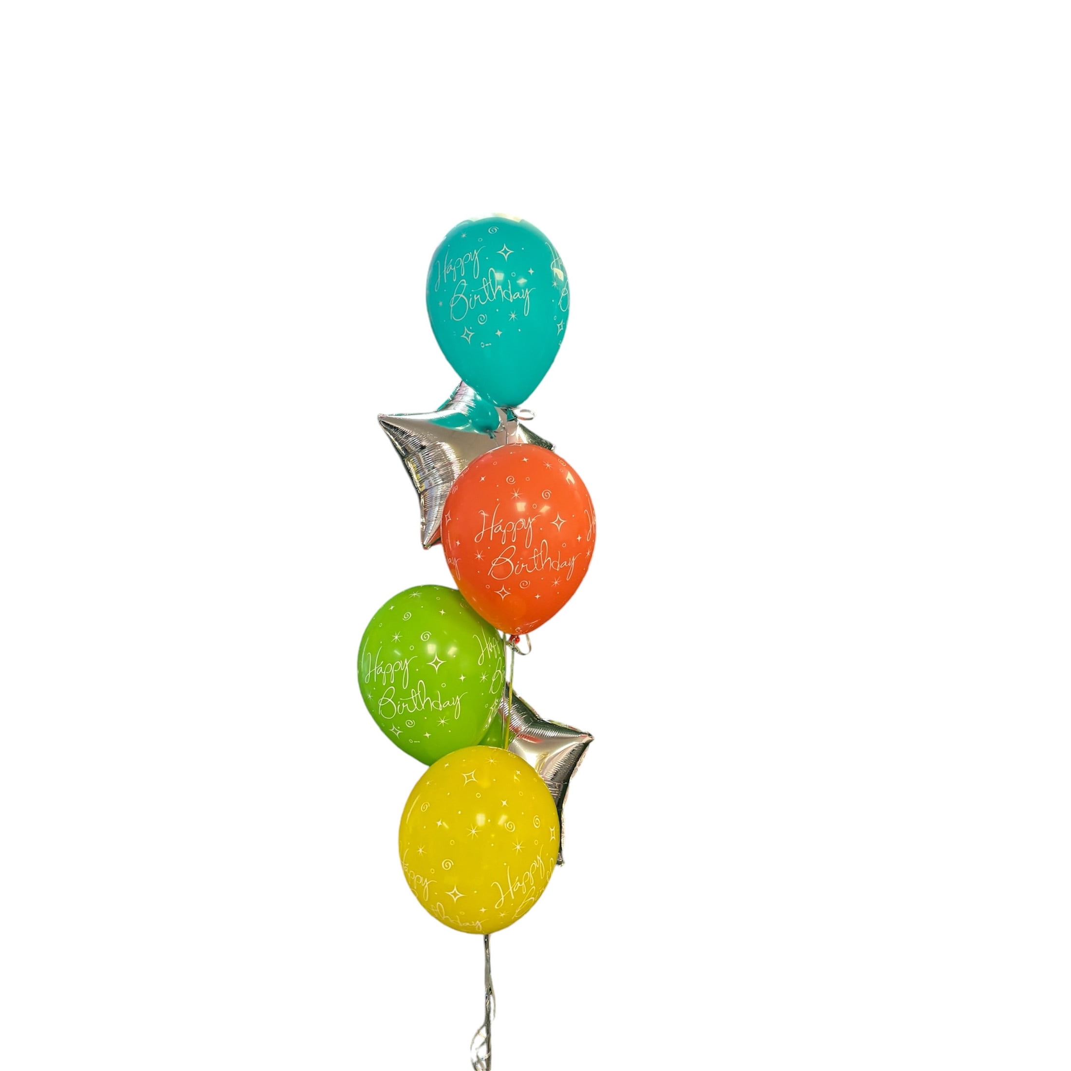 Ballooms of Houston Small Balloon Bouquets with Star and Happy Birthday ...