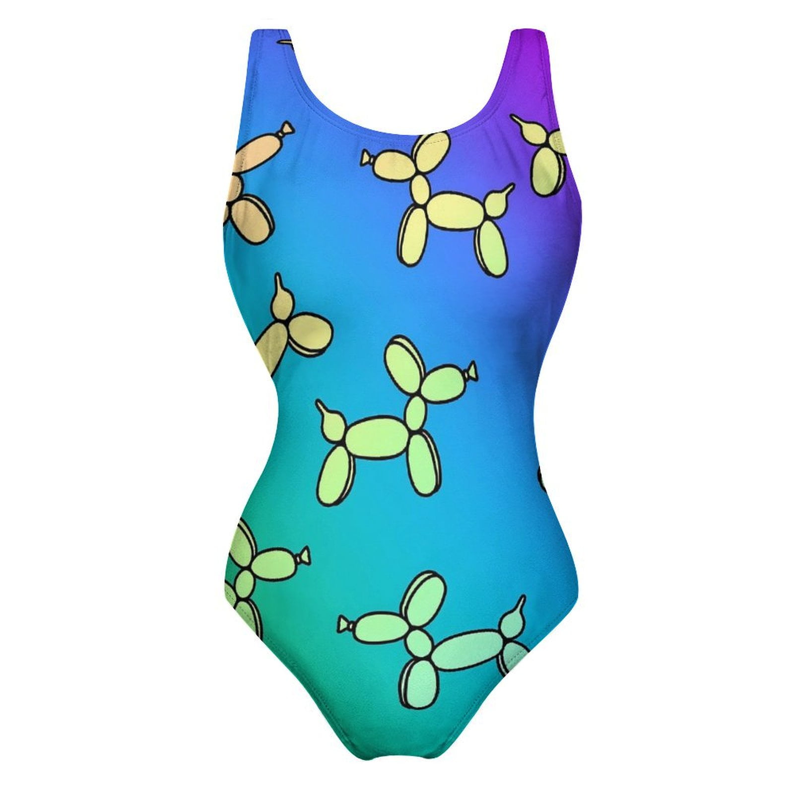 Balloon Animals Swimsuit Colorful Print Swimwear Vaion Bath Design ...