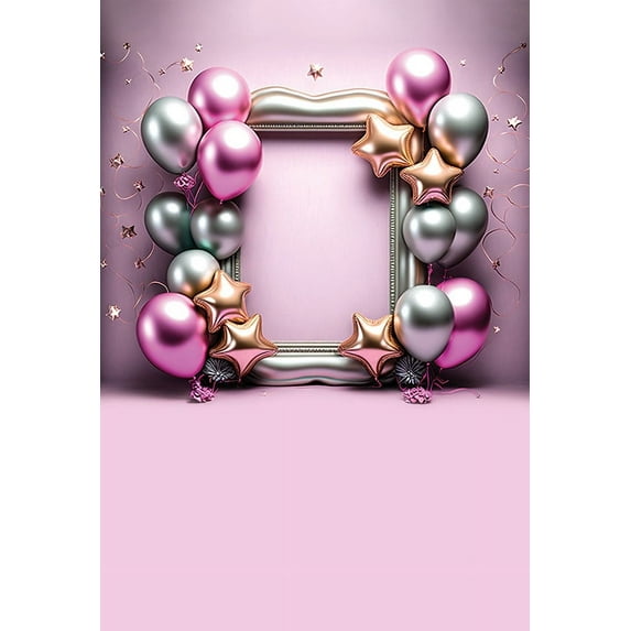 Balloon Arch Flower Child Birthday Party Cake Smash Portrait r Backdrop ...