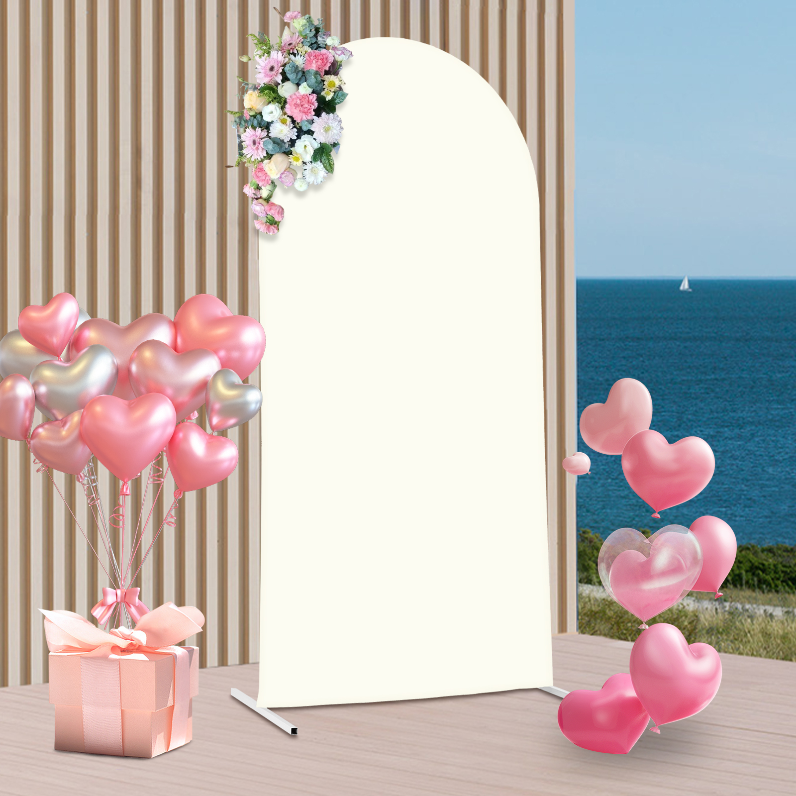 Balloon Arch Frame Kit for Wedding, Wedding Backdrop Stand Steel Tubing ...