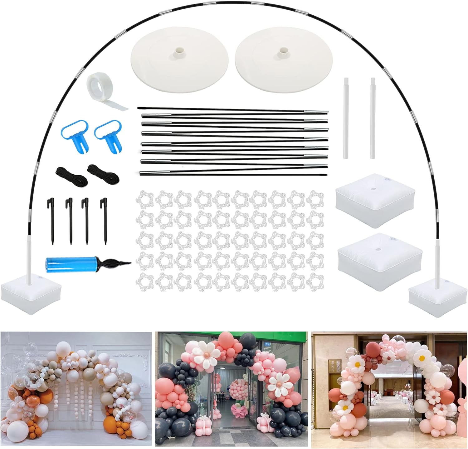 Balloon Arch, Innovation Large Sturdy Balloon Arch Kit,10Ft Wide & 9FT ...