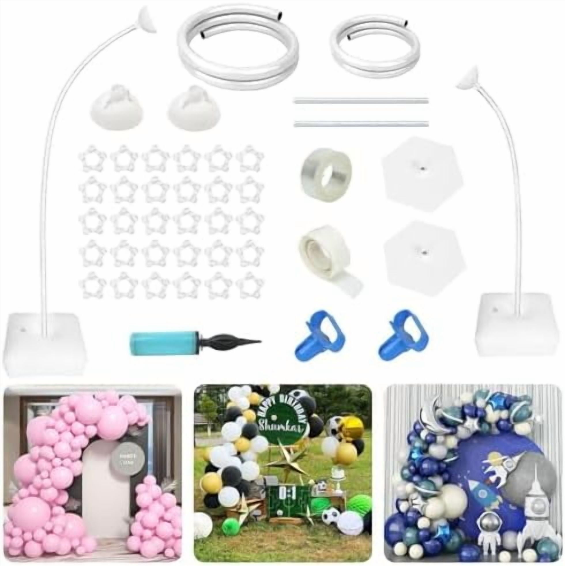 Balloon Arch Kit 8.2FT & 5FT, Adjustable Half Balloon Arch Stand with ...