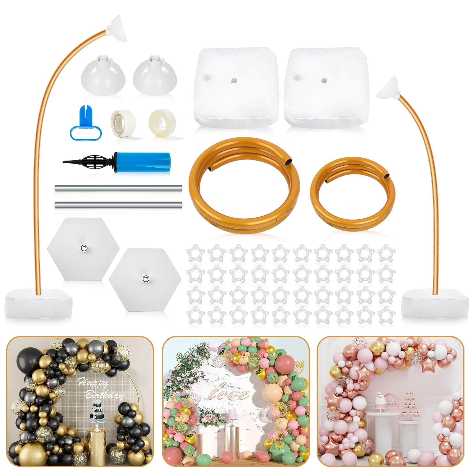 Balloon Arch Kit, Adjustable DHF10 Balloon Arch Stand: Balloon Arch ...