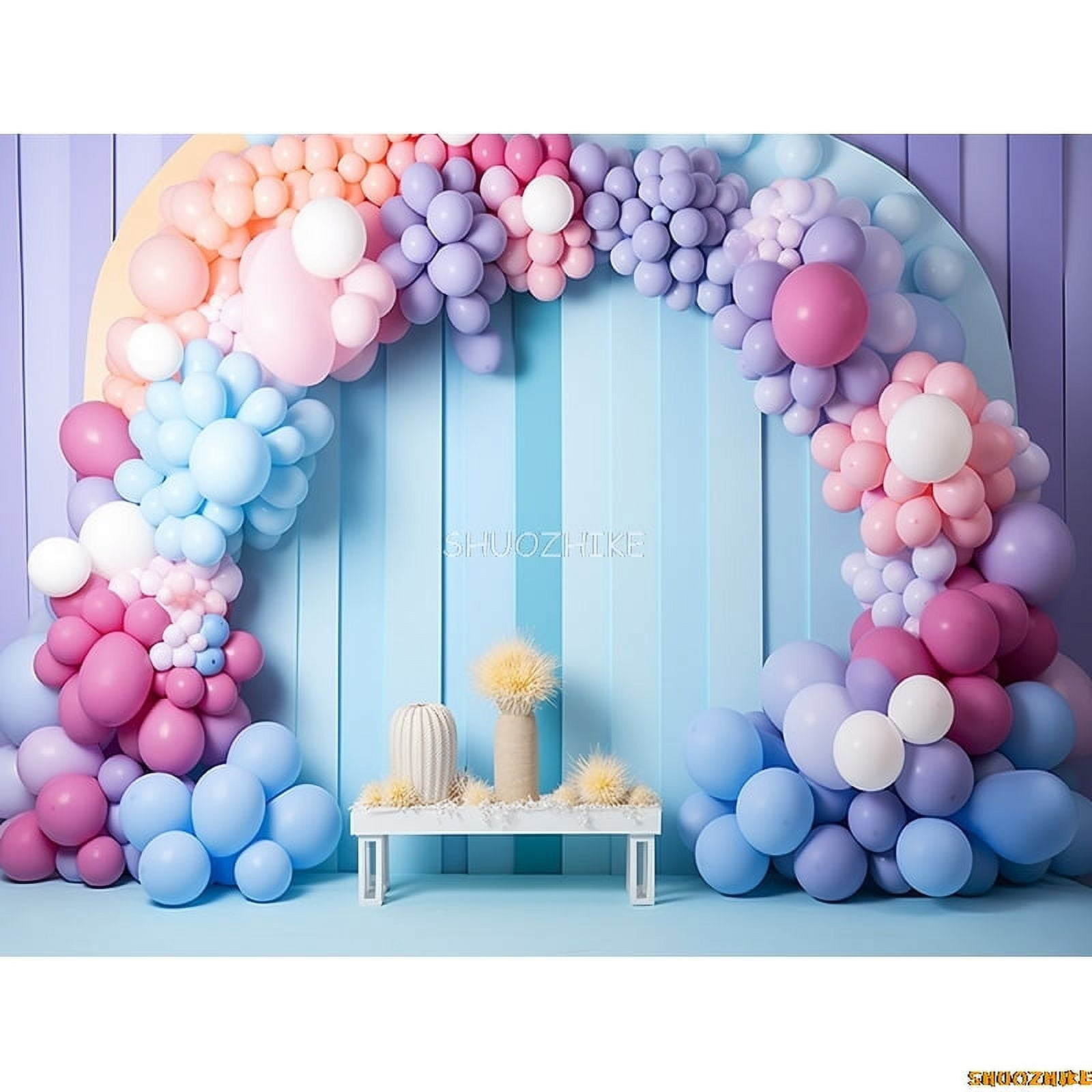 Balloon Arch Photography Backdrops Props Newborn Birthday Party ration ...