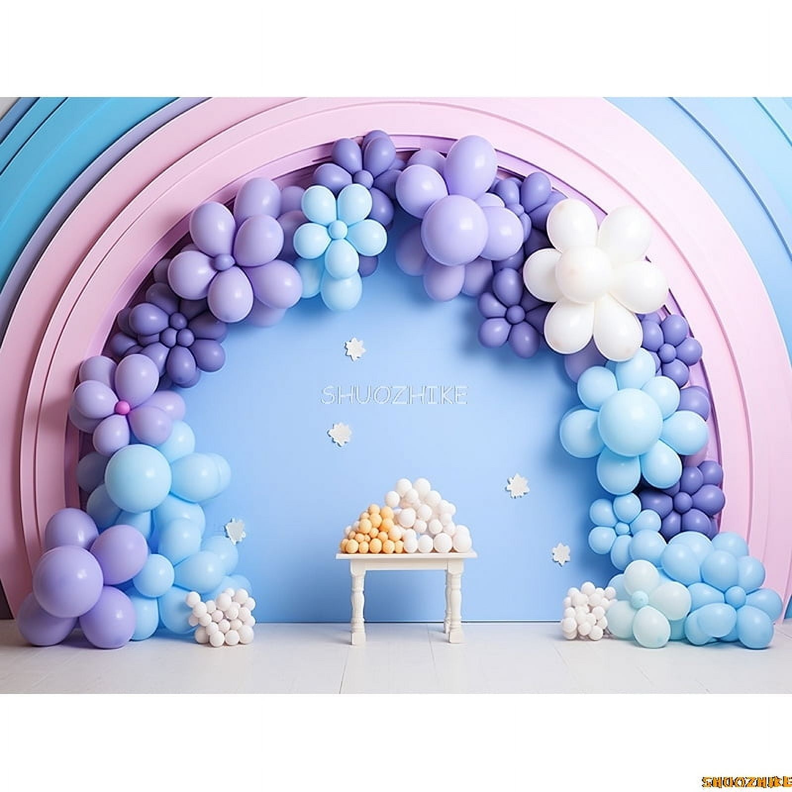 Balloon Arch Photography Backdrops Props Newborn Birthday Party ration ...