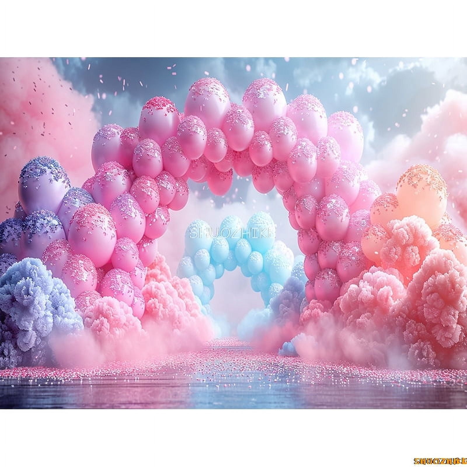 Balloon Arch Photography Backdrops Props Newborn Birthday Party ration ...
