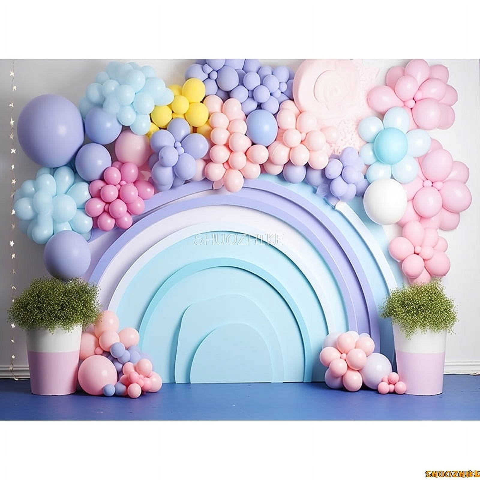 Balloon Arch Photography Backdrops Props Newborn Birthday Party ration ...