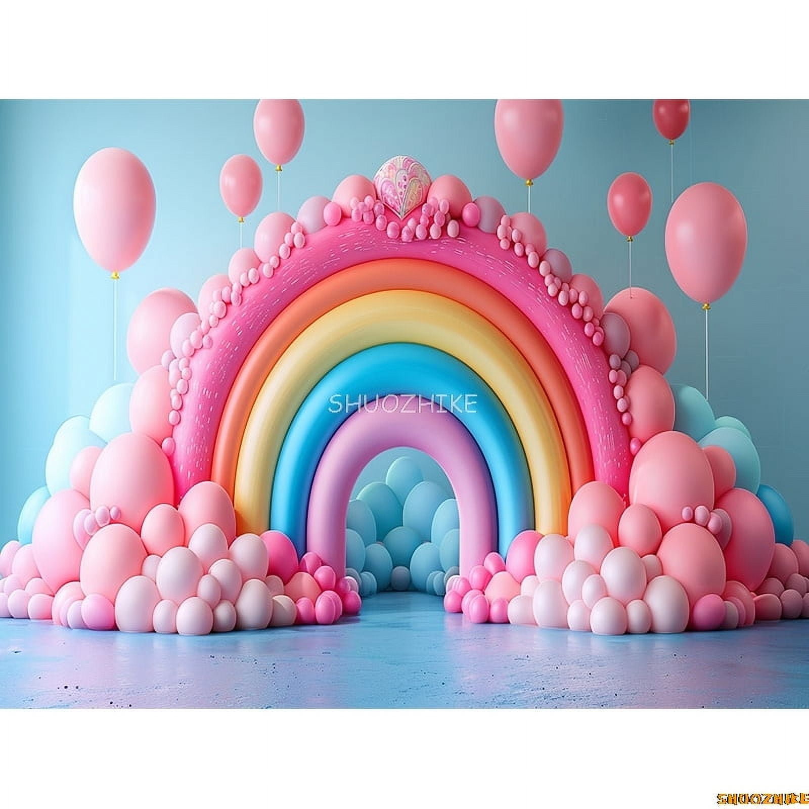 Balloon Arch Photography Backdrops Props Newborn Birthday Party ration ...