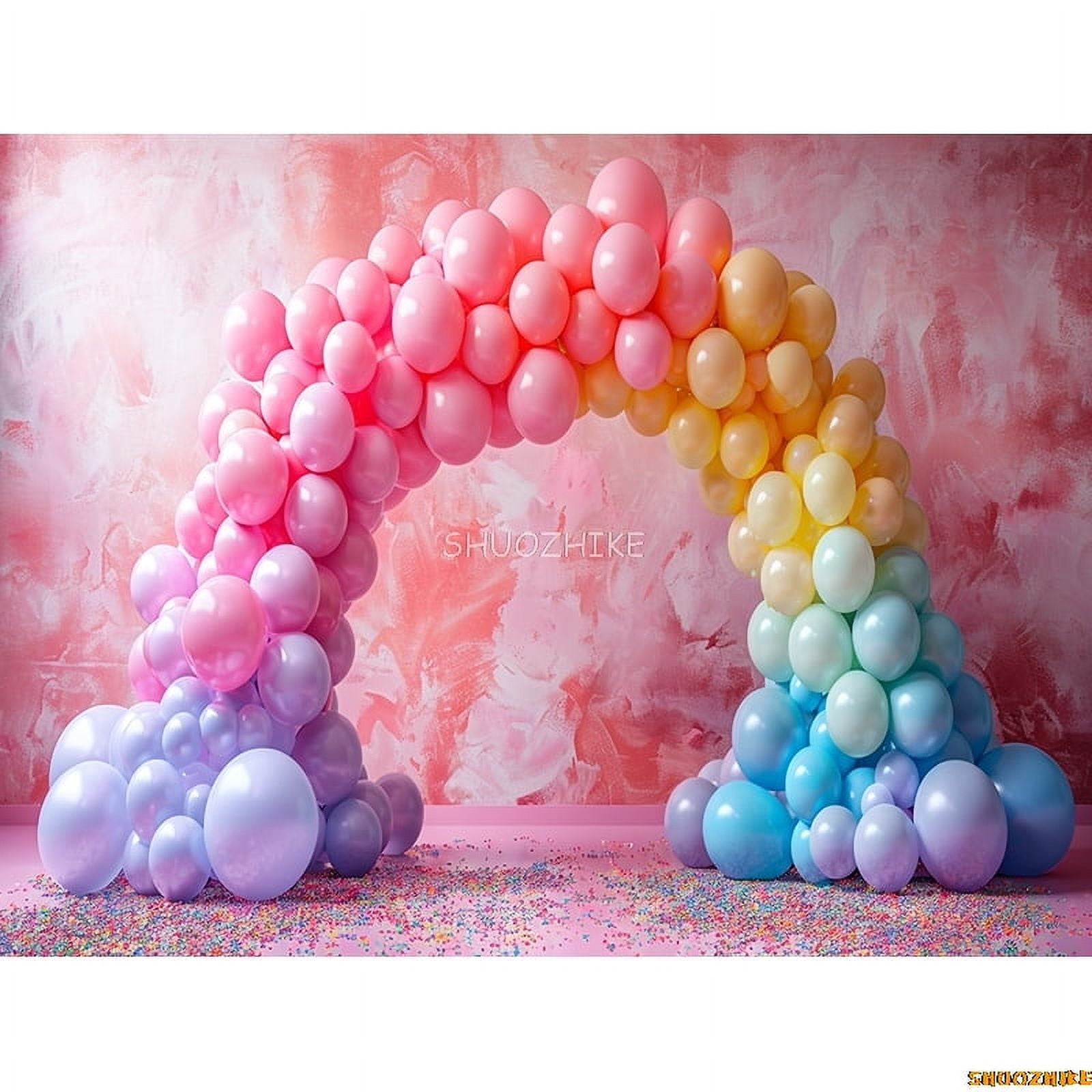 Balloon Arch Photography Backdrops Props Newborn Birthday Party ration ...