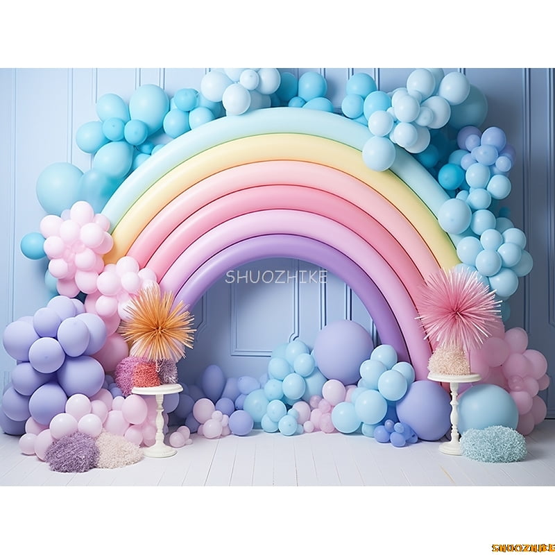 Balloon Arch Photography Backdrops Props Newborn Birthday Party ration ...
