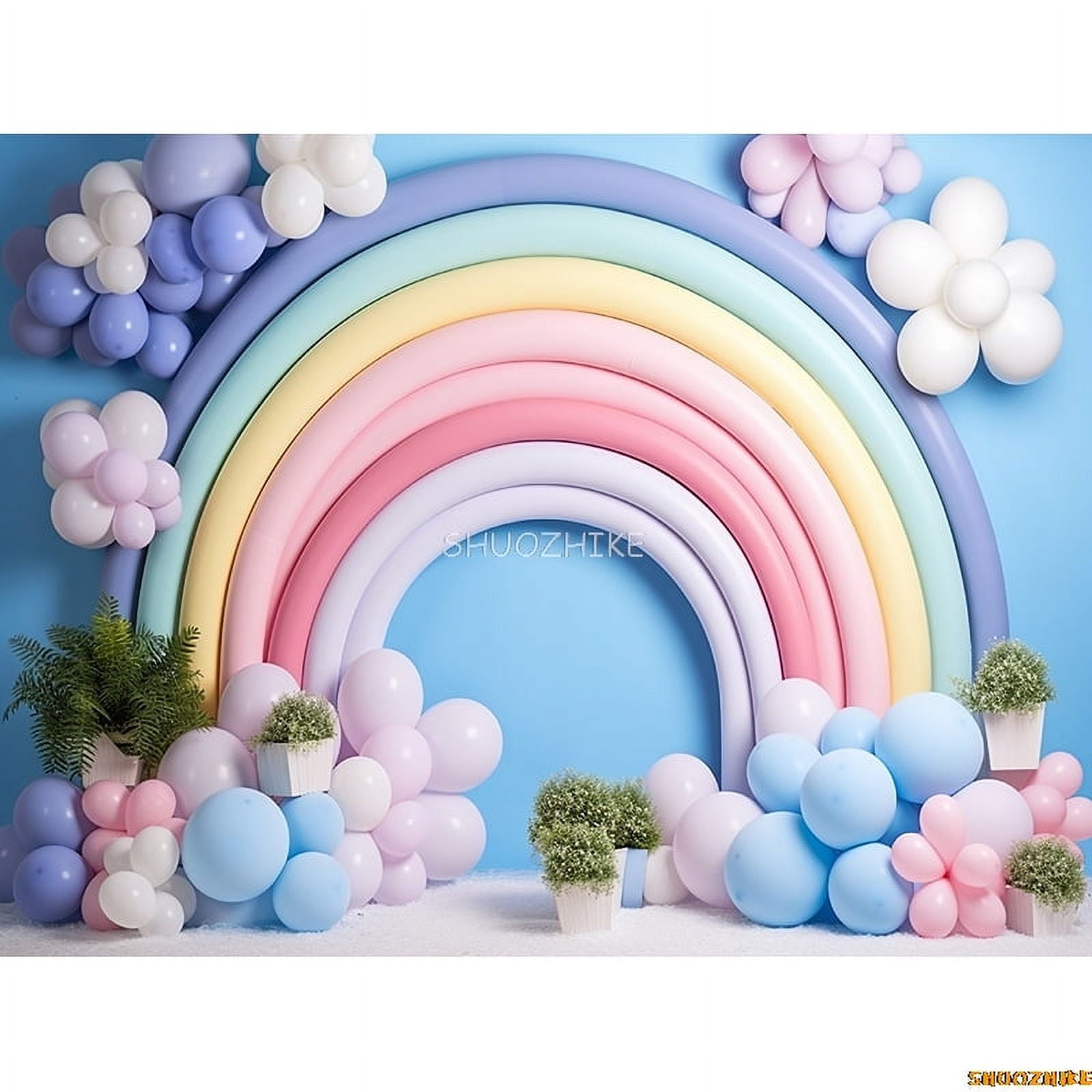 Balloon Arch Photography Backdrops Props Newborn Birthday Party ration ...