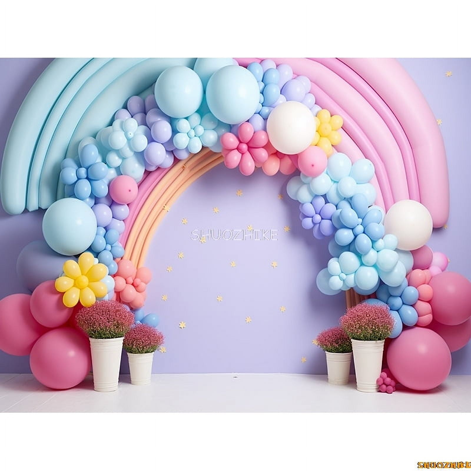 Balloon Arch Photography Backdrops Props Newborn Birthday Party ration ...