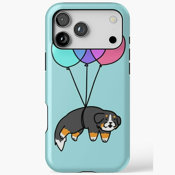 Balloon Bernese Mountain Dog Cartoon Phone Case Protective and ...
