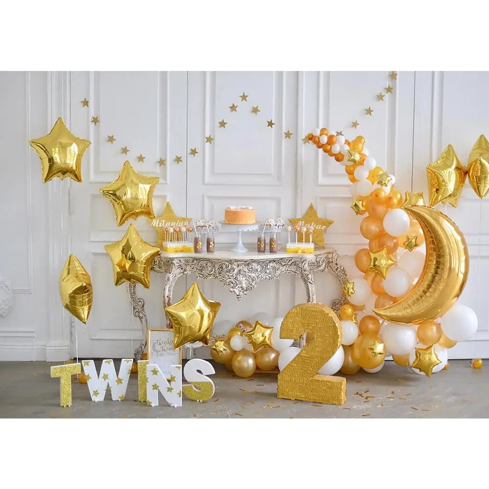 Balloon Birthday Party Wooden Board Photoph Shooting Photography ...