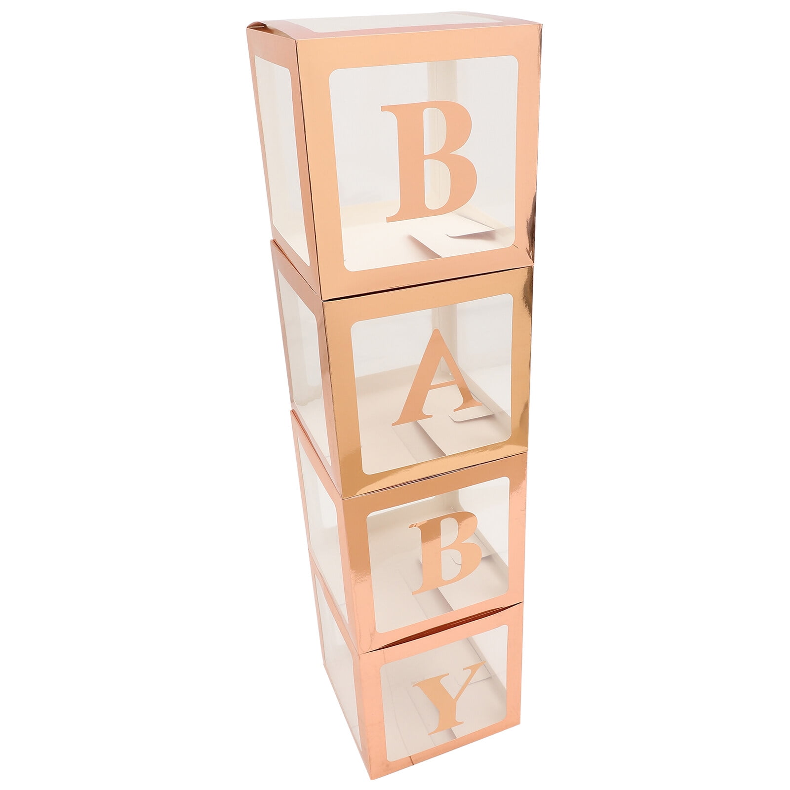 Balloon Box Baby Shower Decorations Clear Balloons Letter Ballon Boxes ...