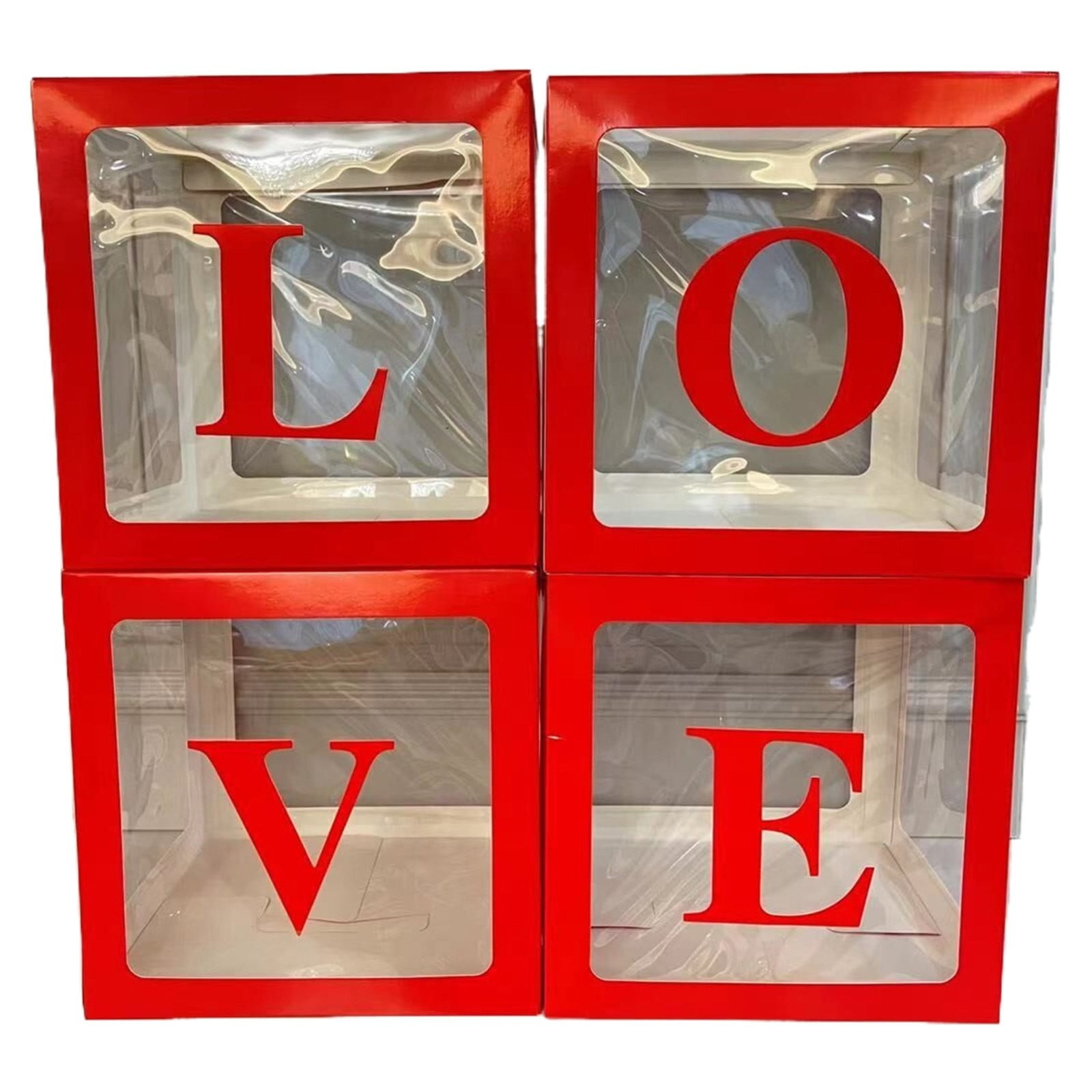 Balloon Boxes with Letters on Sale Barhoo Clear Boxes for Gifts ...