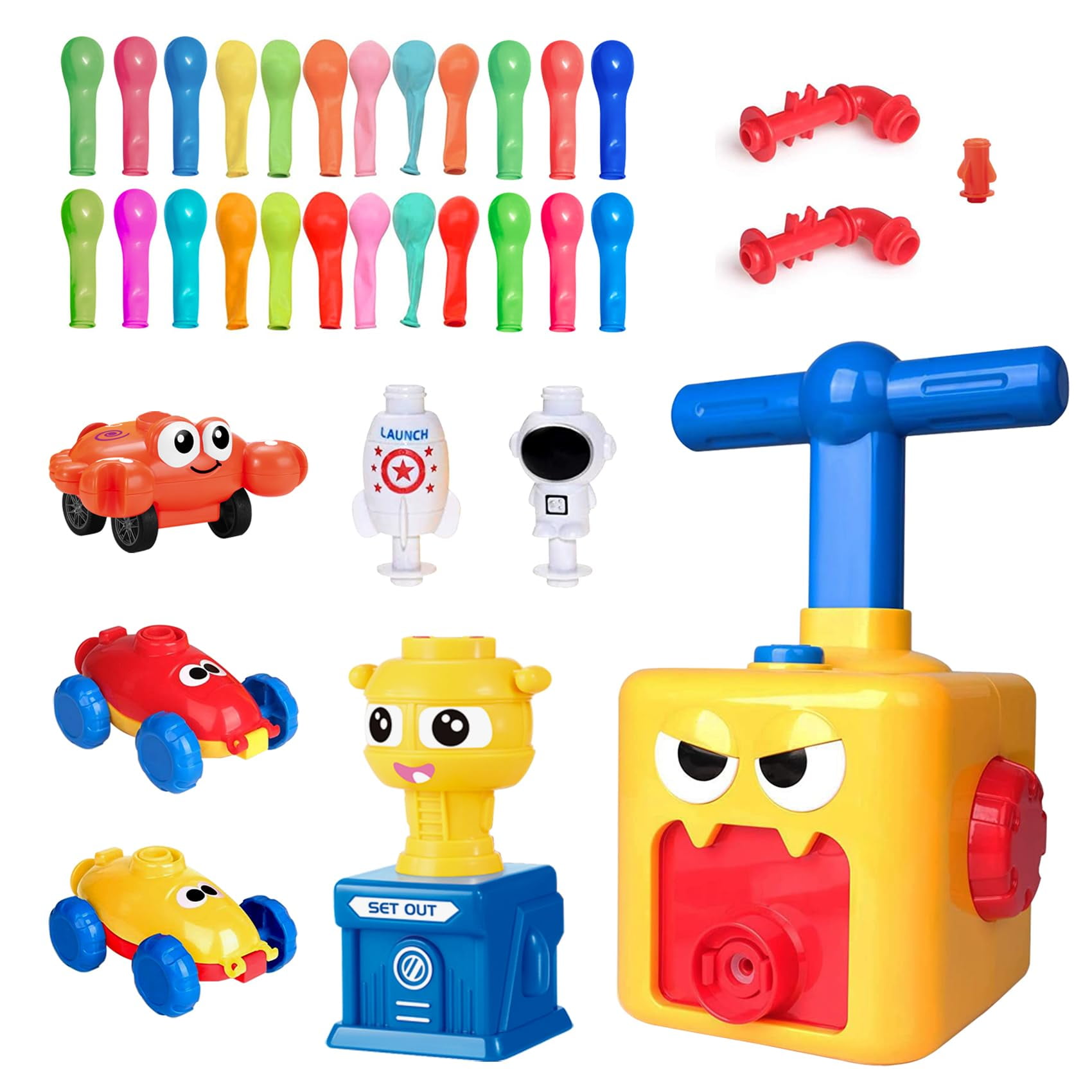 Balloon Car Pump STF9 Set, Balloon Launcher Car Set, Balloon Powered ...