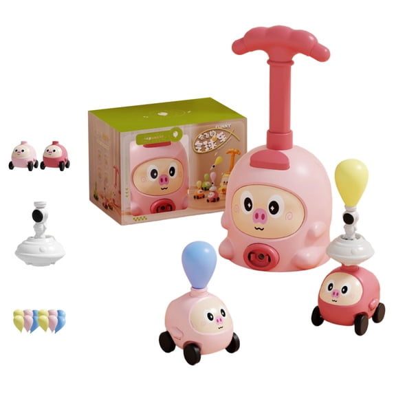Balloon Cars Launcher Set with Manual Pump – Animal Air Powered Balloon ...