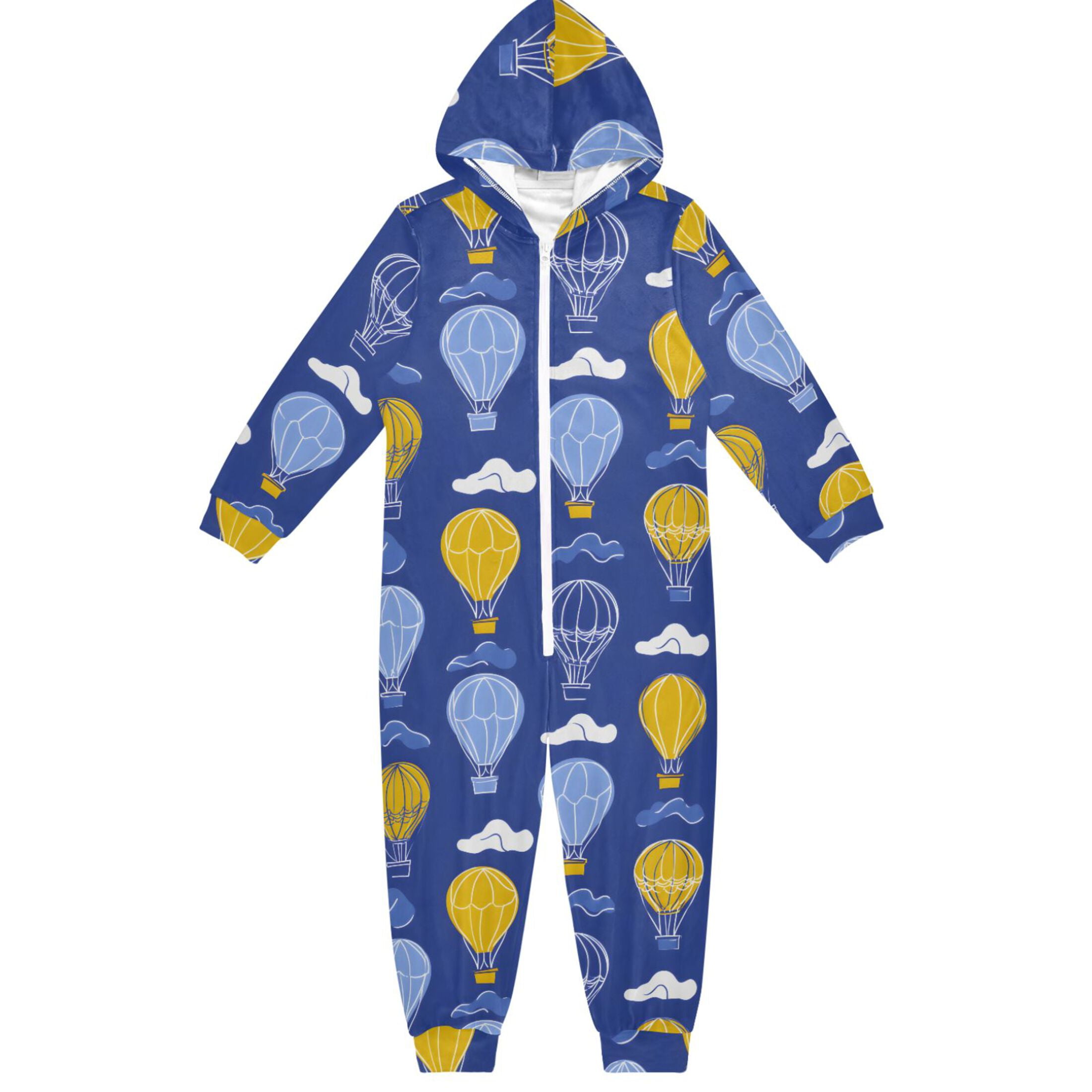 Balloon Cloud Pattern One Piece Pajamas Soft Jumpsuit Cozy Sleep and ...