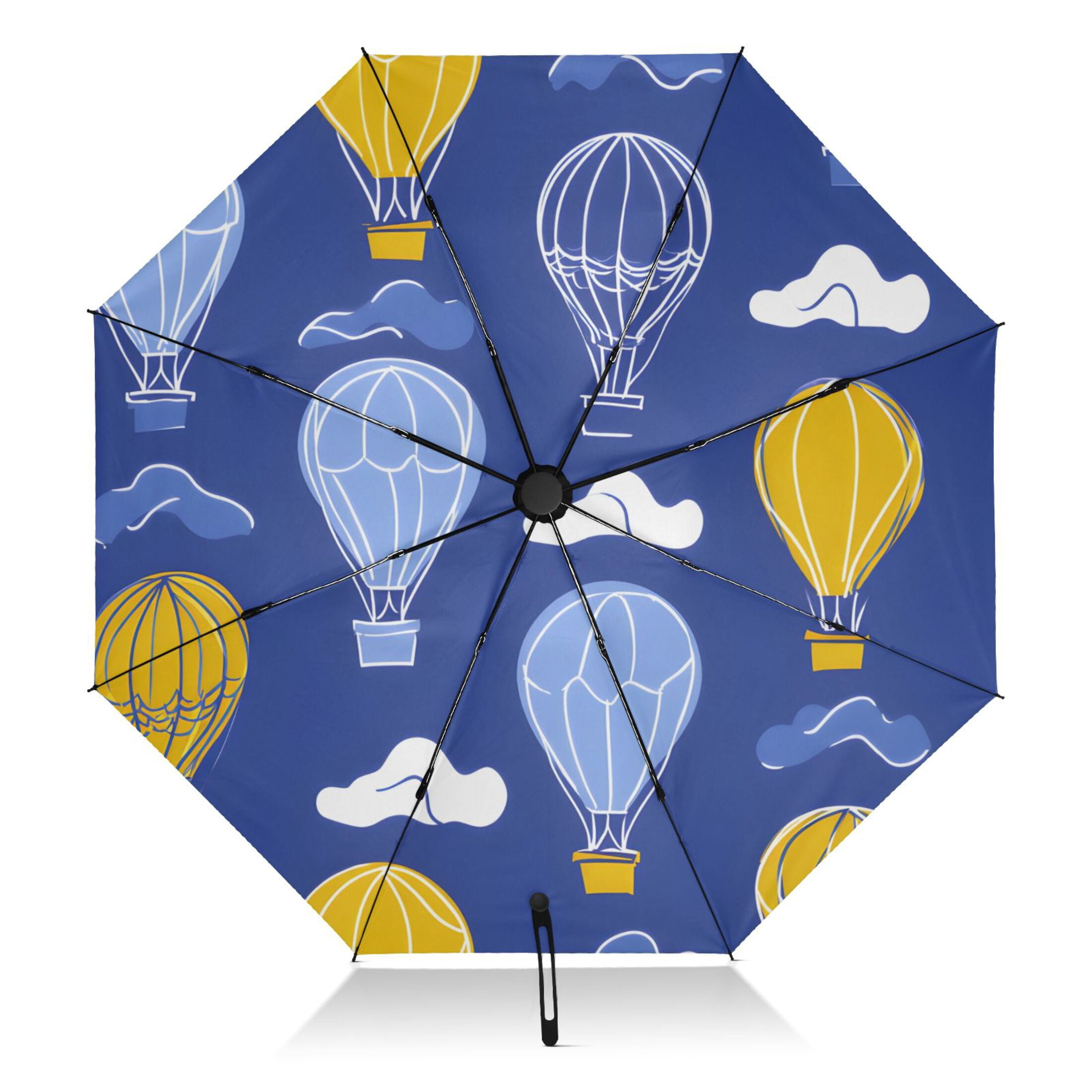 Balloon Cloud Pattern Umbrella Folding Sun Umbrella Travel Auto Open ...