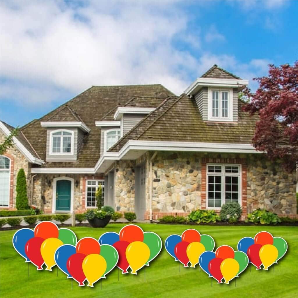 Balloon Clusters Yard Decorations, Accessories Outdoor Yard Signs 6pcs ...