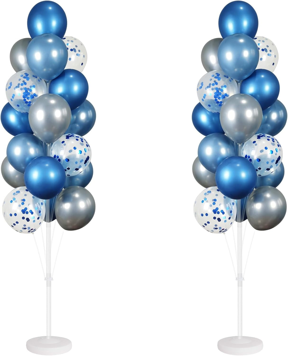 Balloon Column Kit Set of 2 With Balloons Included - with Base, Pole ...