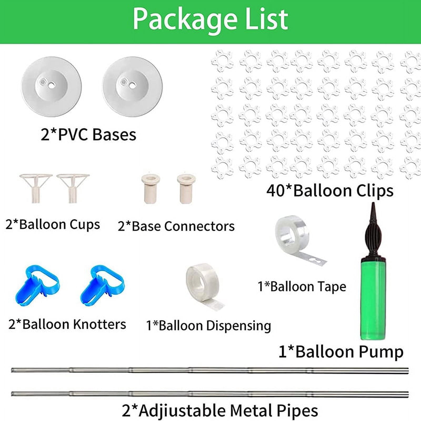 Balloon Column Stand Kit,Adjustable Balloon Column Kit, Metal ...