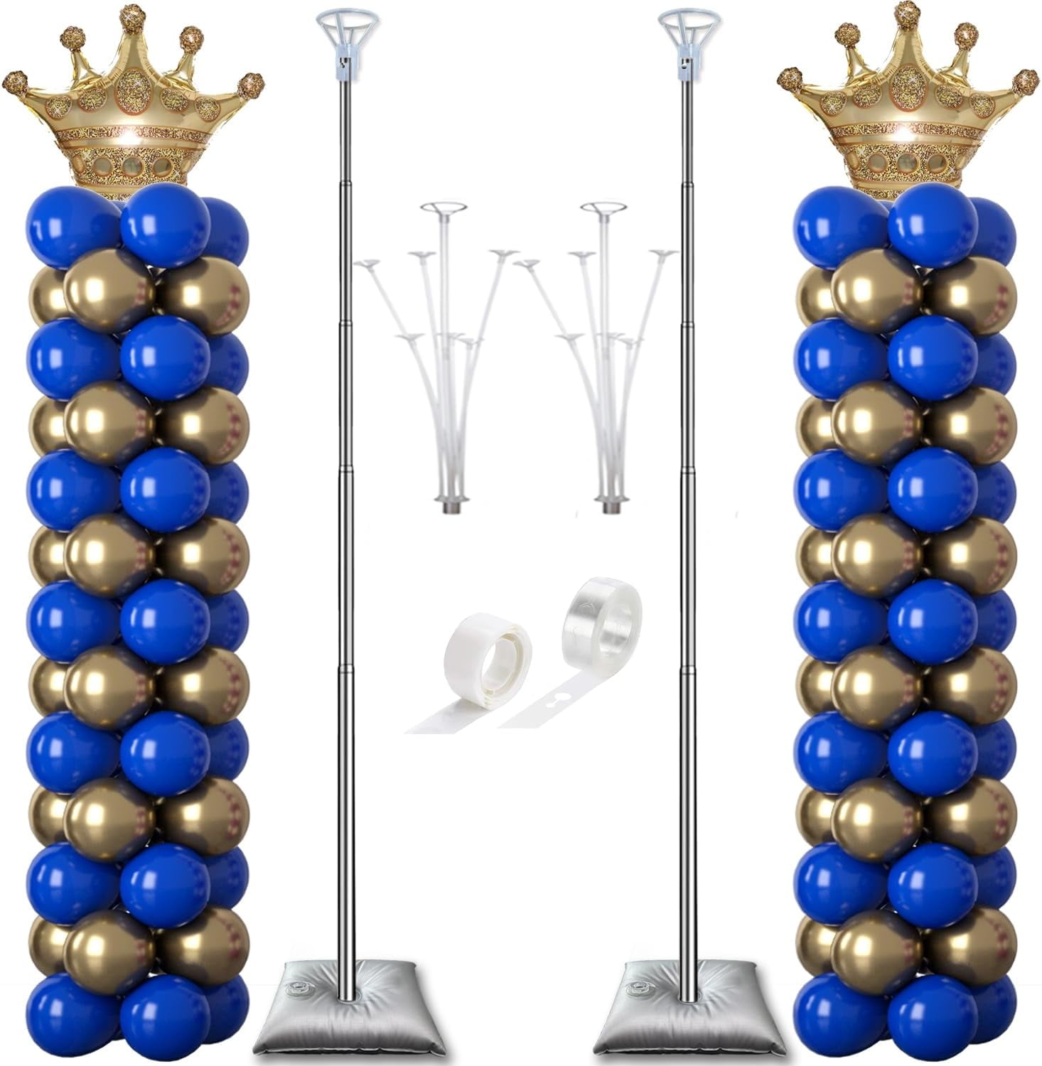 Balloon Column Stand Kit Set of 2, 2IN1 Balloon Holder Sets for Floor ...