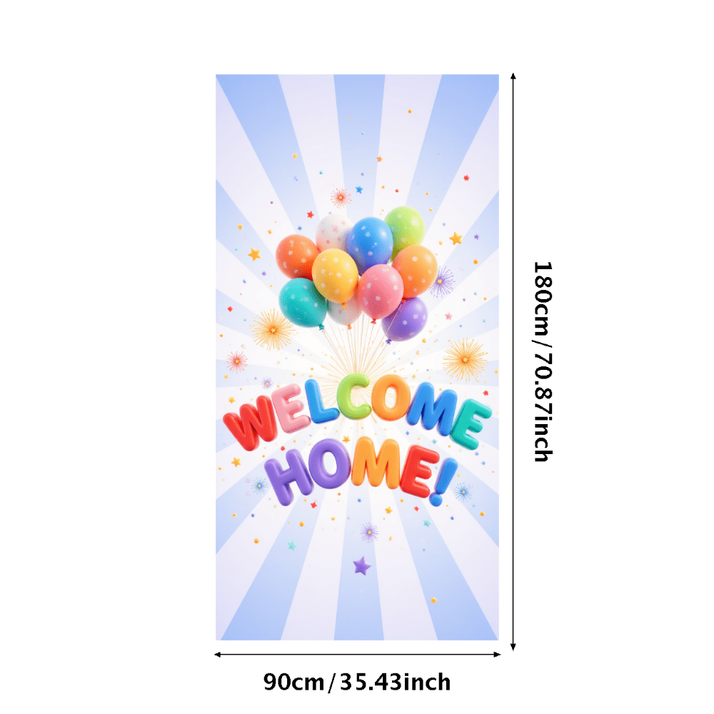 Balloon Design Welcome Home Welcome Banner Colorful Patterns Welcome ...