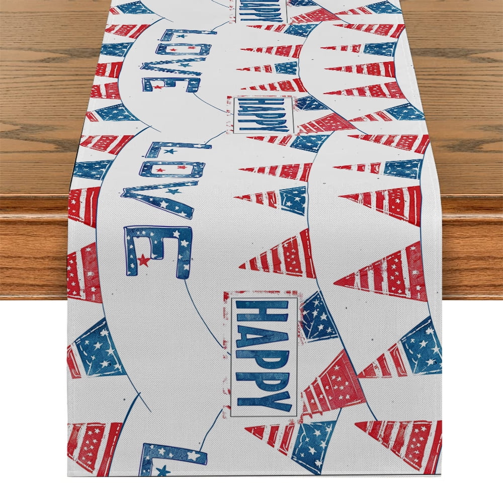 Balloon Dining Table Runners Independence Day Dinning Table rations ...